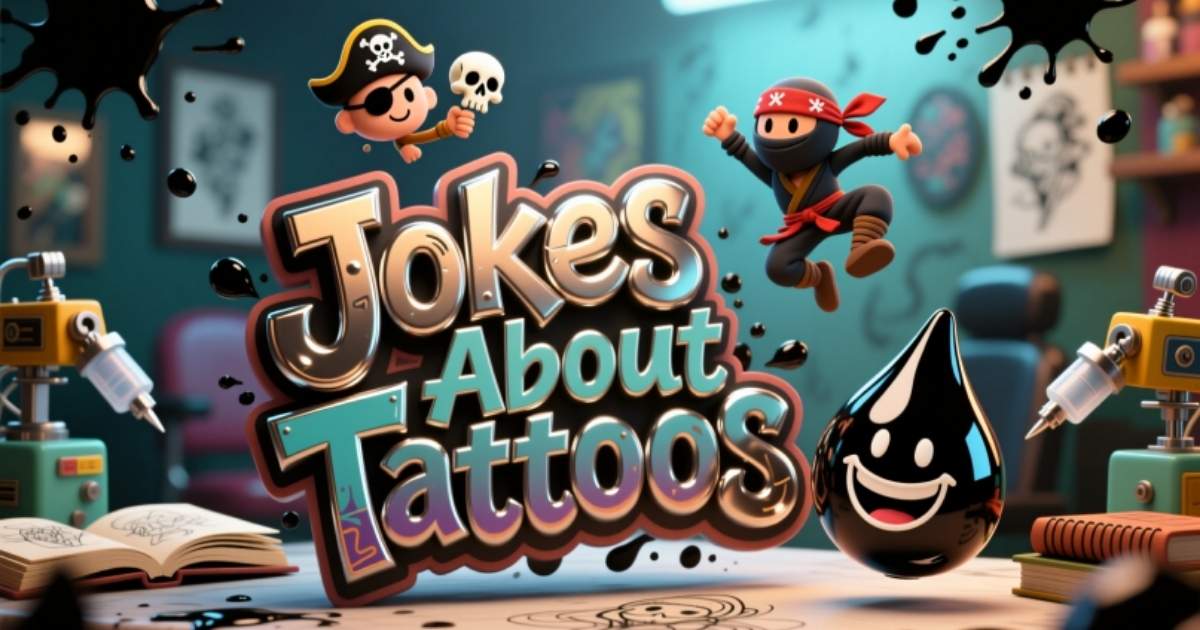 175+ Funny Tattoo Puns & Jokes One Liner (2025)