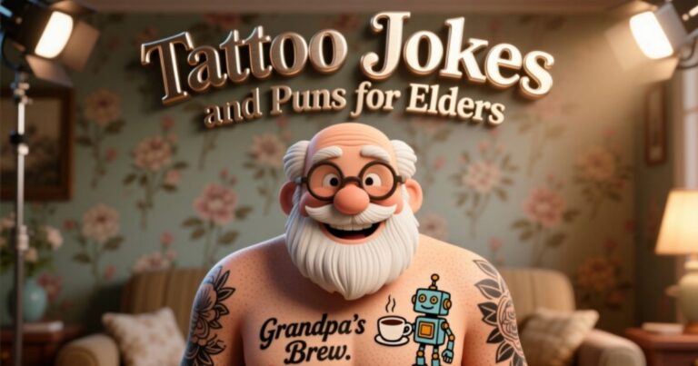 175+ Funny Tattoo Puns & Jokes One Liner (2025)