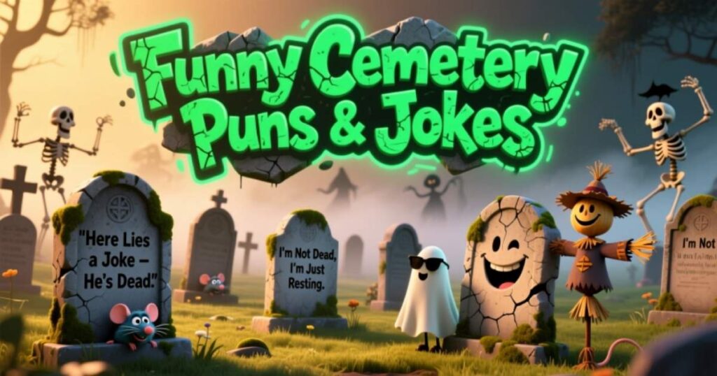 175+ Funny Cemetery Puns & Jokes One Liner (2025)