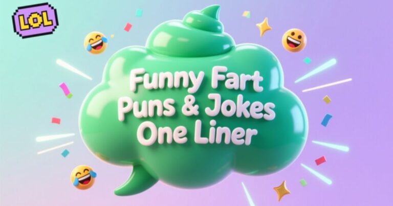 480+ Funny Fart Puns & Jokes One Liner (2025)