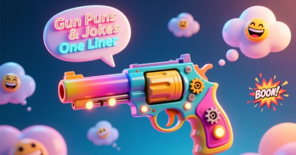 175+ Funny Gun Puns & Jokes One Liner (2025)