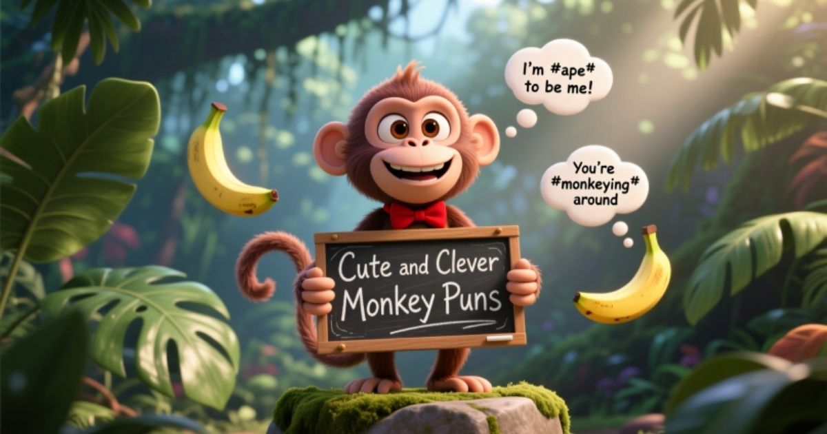 250+ Funny Monkey Puns & Jokes One Liner (2025)