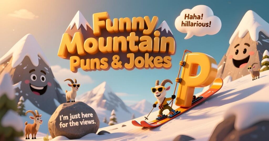350+ Funny Mountain Puns & Jokes One Liner (2025)